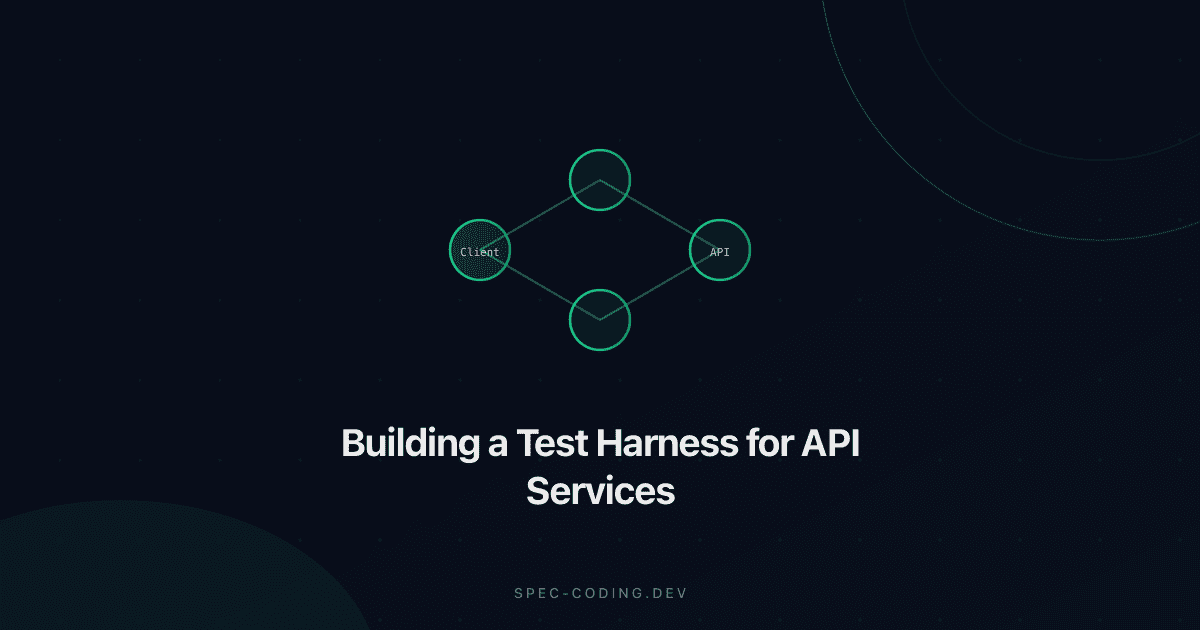 Harness Engineering 与 Spec-First：API 测试指南 | Spec Coding